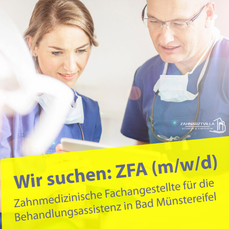 Zahnmedizinische Fachangestellte (ZFA) – ZAHNARZTVILLA